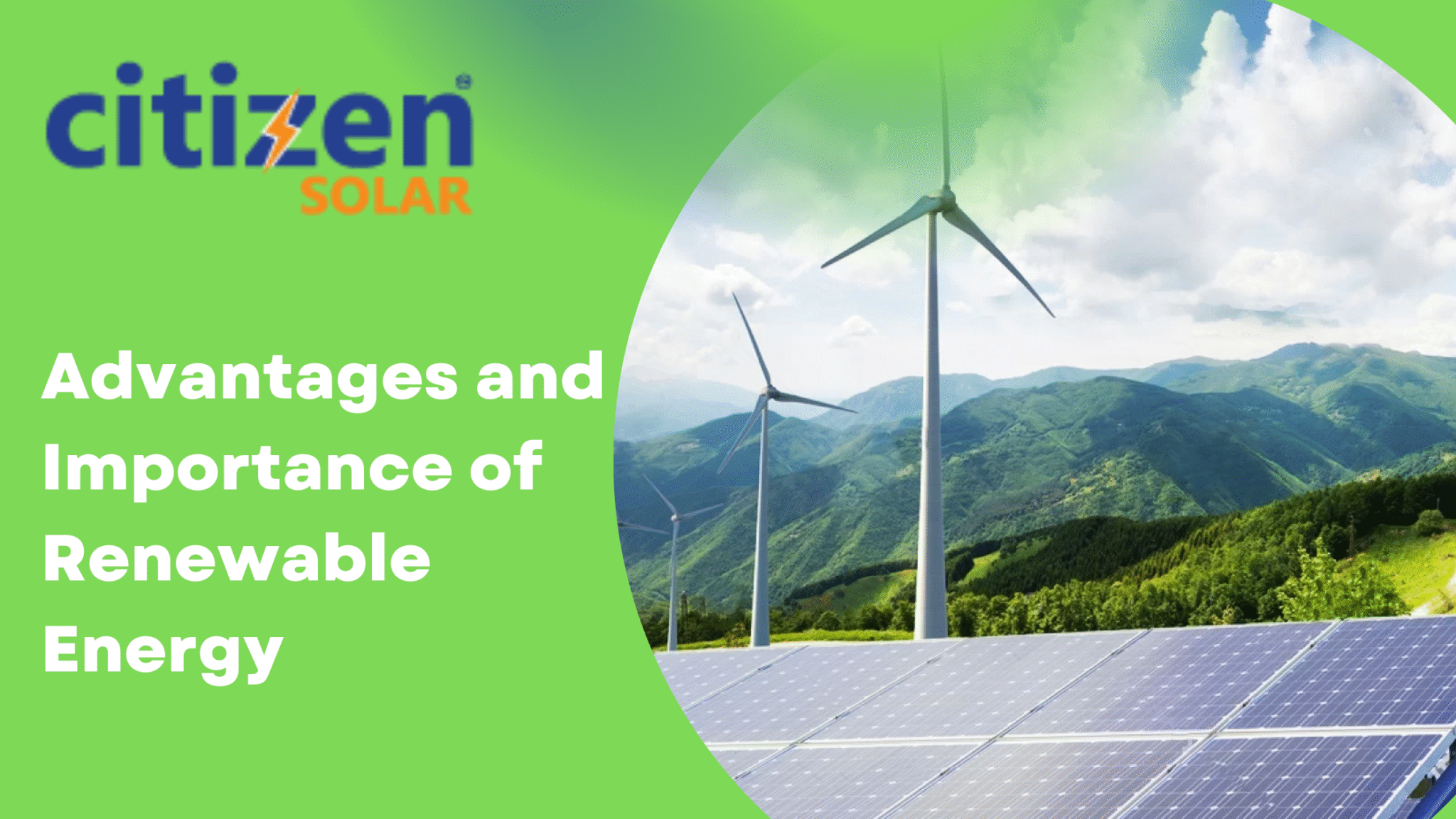 Importance of Renewable Energy | Citizen Solar