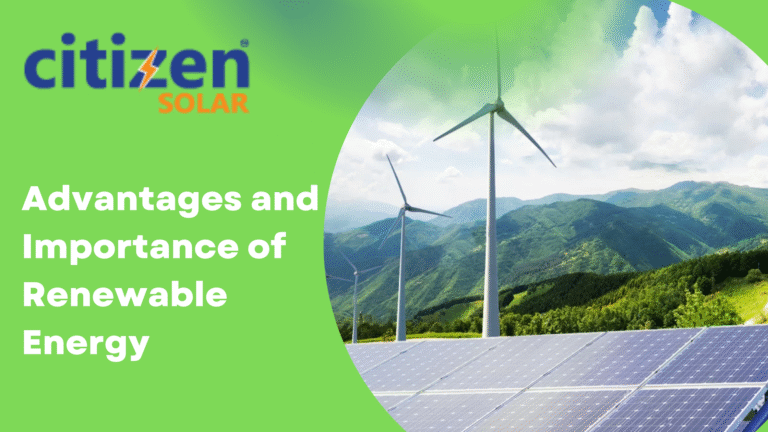 Importance of Renewable Energy | Citizen Solar